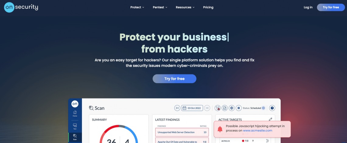 The most popular Web vulnerability scanning tools